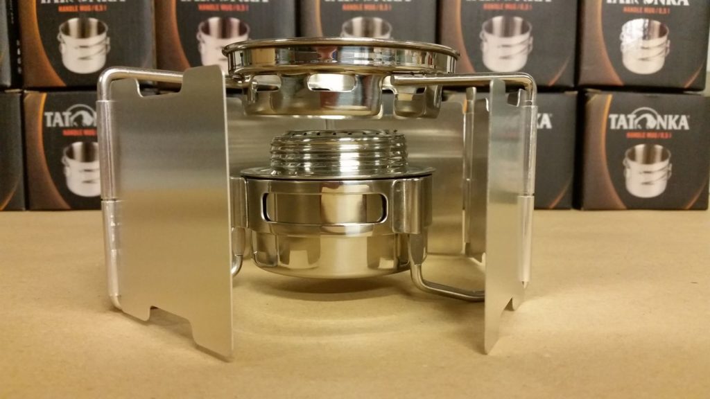 Brûleur à alcool Tatonka en acier inoxydable : robuste et durable